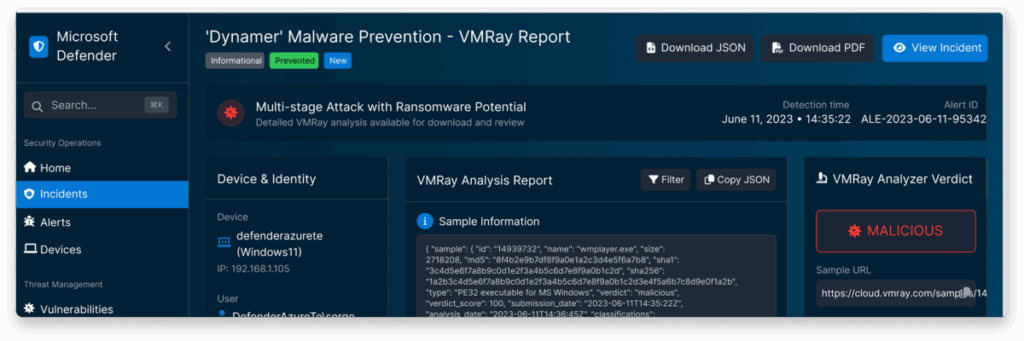 Microsoft Defender Integration: Boost EDR Alerts with VMRay